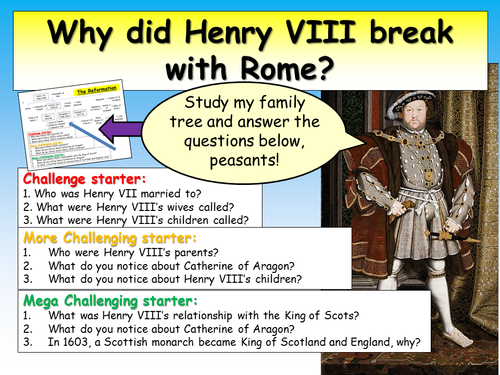 Henry VIII Reformation | Teaching Resources
