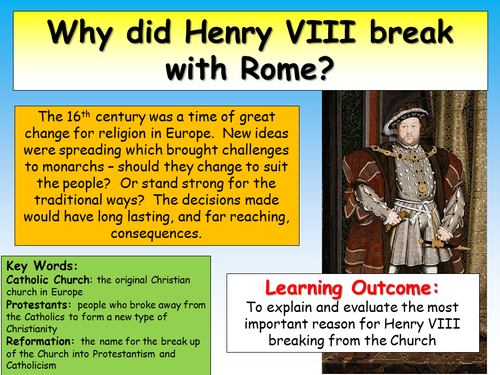Henry VIII Reformation | Teaching Resources