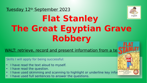 Flat Stanley The Great Egyptian Grave Robbery by Sara Pennypacker ...
