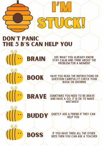 5 B's for Independent Learning | Teaching Resources