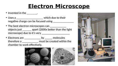 A-Level AQA Biology - Electron Microscope | Teaching Resources