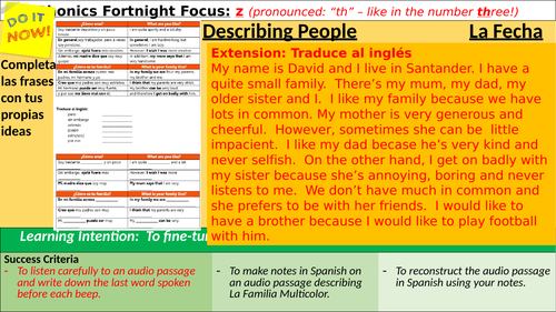 Listening Skills: Friends and Family | Teaching Resources