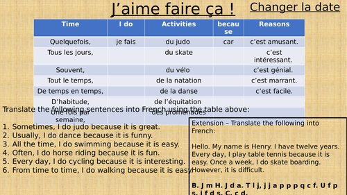 Studio 1 - Module 3 - French | Teaching Resources