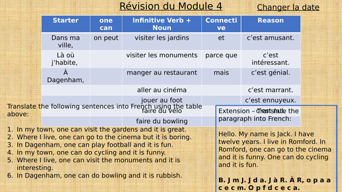 Studio 1 - Module 4 - French | Teaching Resources
