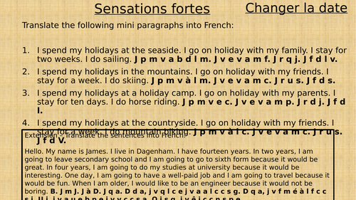 Studio 3 Vert - Module 4 - French | Teaching Resources