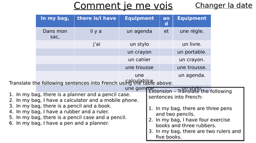 Studio 1 - Module 1 - French | Teaching Resources