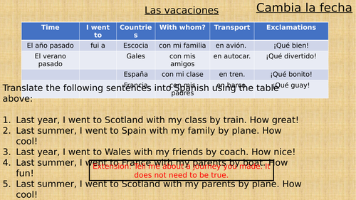 Viva 2 - Module 1 - Mis Vacaciones | Teaching Resources