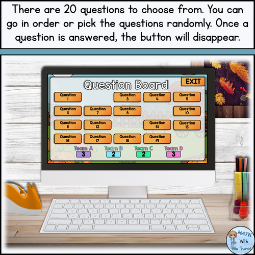 Fall Multiplication Facts 2-5 Facts | Game for PowerPoint™ | Teaching ...