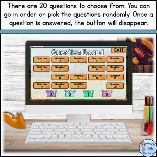 Fall Multiplication Facts 6 - 10 Facts | Game for PowerPoint ...