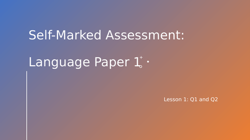 CIE IGCSE 0500 'Flying High' Language Paper 1 With Mark Scheme ...
