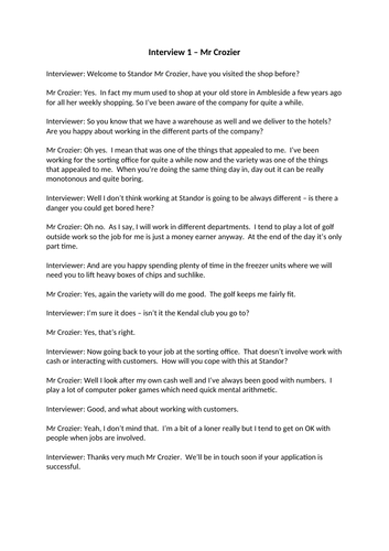 Recruitment Task (Lesson 2) - GCSE Business | Teaching Resources