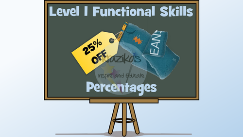 Percentages PowerPoint Lesson - Level 1 Maths Functional Skills ...