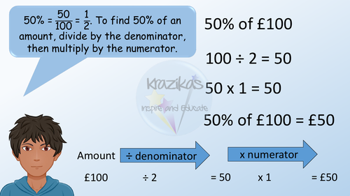 Percentages PowerPoint Lesson - Level 1 Maths Functional Skills ...