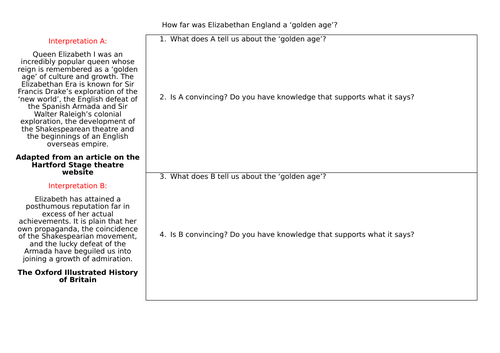Was Elizabethan England a 'Golden Age'? | Teaching Resources