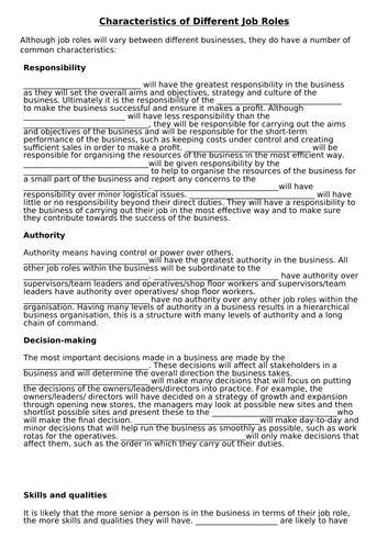 Organisational Structure (Lesson 11) - GCSE Business | Teaching Resources