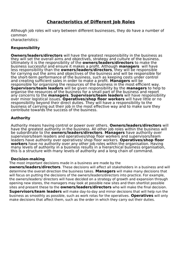 Organisational Structure (Lesson 11) - GCSE Business | Teaching Resources