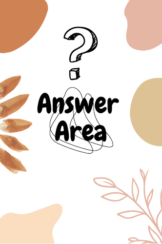 Answer Area / Mission Area Sign | Teaching Resources
