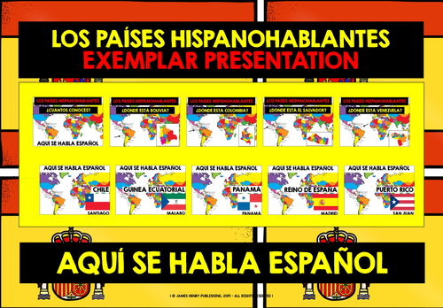SPANISH-SPEAKING COUNTRIES PRESENTATION & QUIZ | Teaching Resources