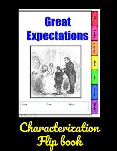 Great Expectations Characterization Flip book | Teaching Resources
