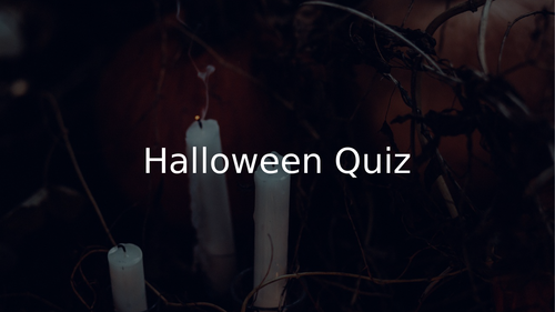 Halloween Quiz | Teaching Resources