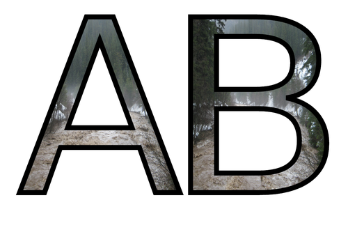 NEW Natural Disasters Floods Flooding DISPLAY Lettering Whole Alphabet ...