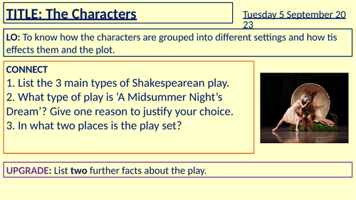A Midsummer's Nights Dream SOW - 16 Lessons building to descriptive ...