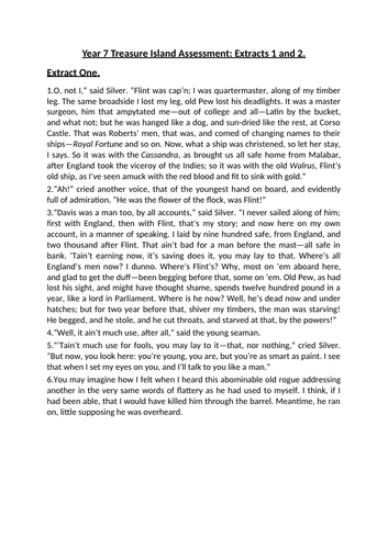 Treasure Island - Year 7 SOW - 16 lessons | Teaching Resources