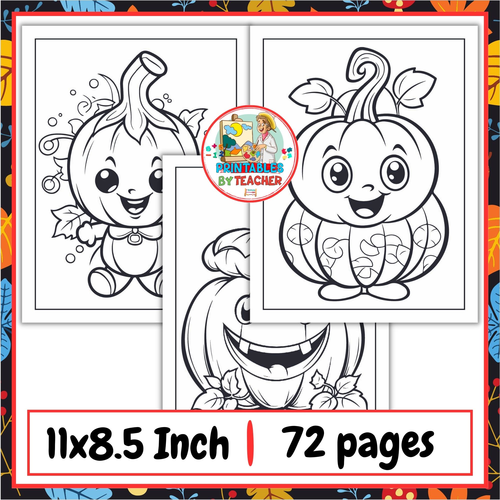 Fall Pumpkin Coloring Pages | Autumn Coloring Sheets | back to school ...