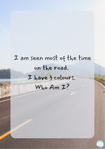 Road safety education riddles
