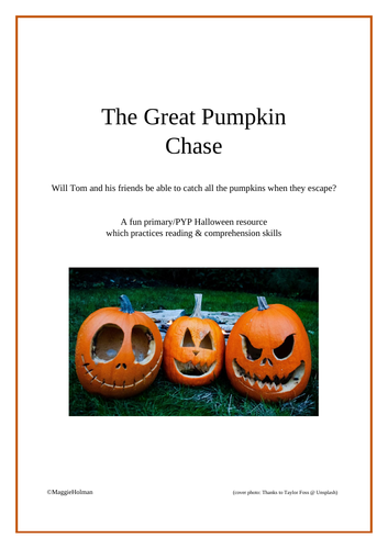The Great Pumpkin Chase - a Halloween reading resource | Teaching Resources