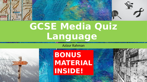 GCSE Media Language Quiz | Teaching Resources