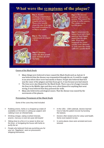 The Black Death - KS3 History Medieval | Teaching Resources