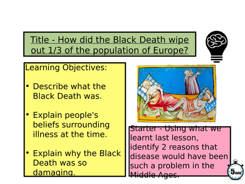 The Black Death - KS3 History Medieval | Teaching Resources