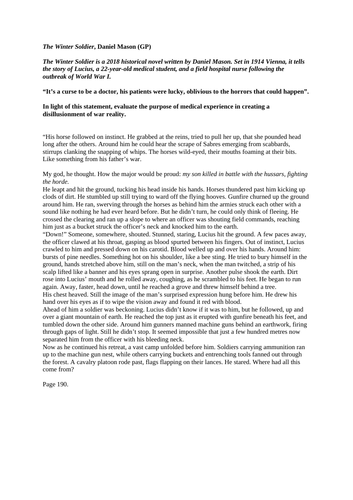 AQA A level English Lit: WW1 and its aftermath: unseen prose | Teaching ...