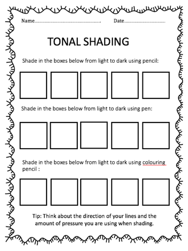 Tonal shading | Teaching Resources