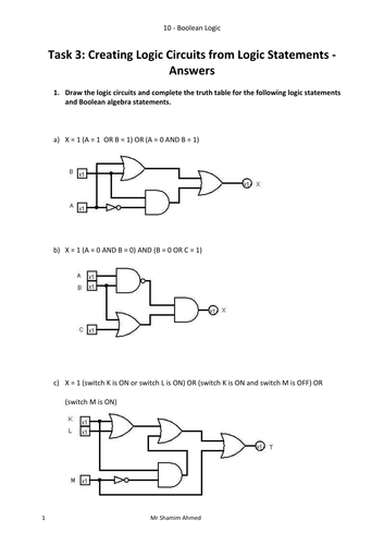 iGCSE Computer Science - Unit 10 Boolean Logic | Teaching Resources iGCSE Computer Science - Unit 10 Boolean Logic | Teaching Resources
