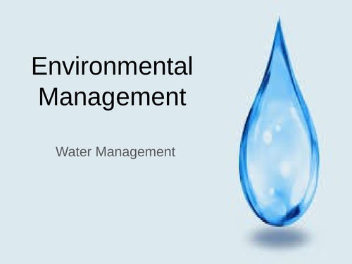 Water and its environment | Teaching Resources