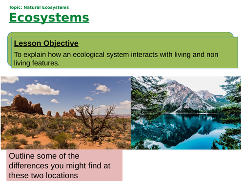 Natural Ecosystems | Teaching Resources