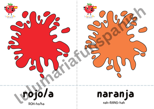 Spanish - Colours - PowerPoints, Poster, Bingo, Flashcards & Worksheets ...