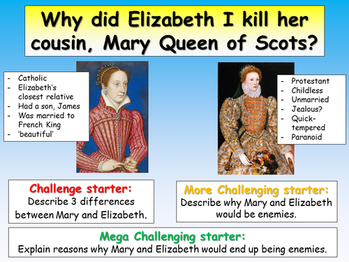 Elizabeth I & Mary Queen of Scots | Teaching Resources