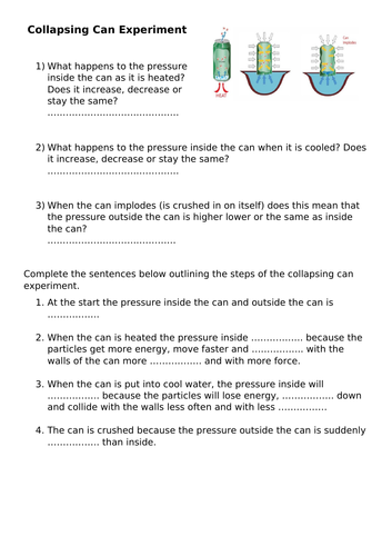 AQA KS3 Pressure module – Pressure in Gases lesson | Teaching Resources