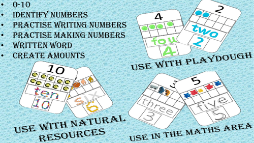 Playdough Maths Mats | Teaching Resources