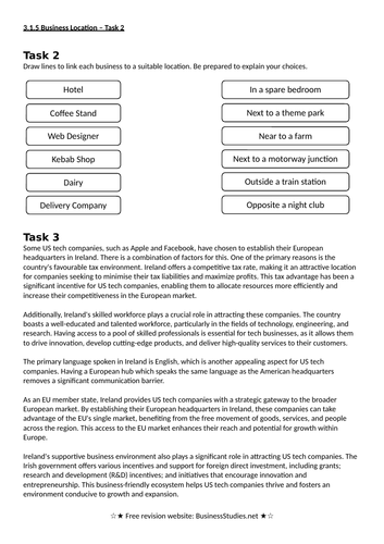 AQA GCSE Business Studies 3.1 Business in the Real Word SoW | Teaching ...