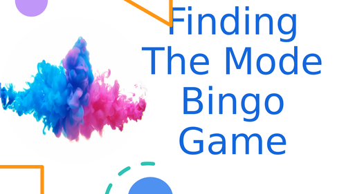 Finding The Mode Maths Bingo Game Activity | Teaching Resources