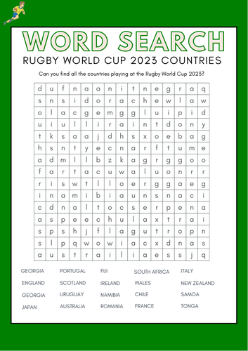 Rugby World Cup 2023 Pack | Teaching Resources