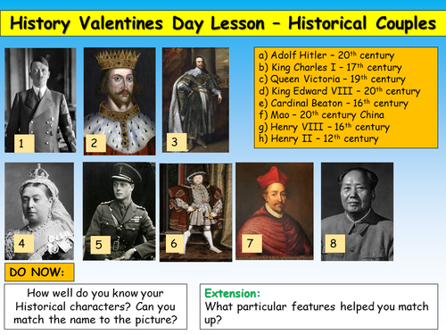 History Valentines Love Stories | Teaching Resources