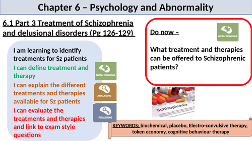 CIE Psychology and Abnormality - 6.1 Treatment of Schizophrenia and ...