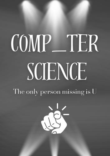 Computer Science Decor Student Classroom Poster STEM Technology Teacher ...