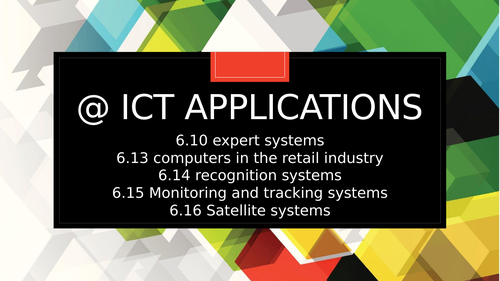 16 Igcse Ict1 Ict Applications 6 Teaching Resources