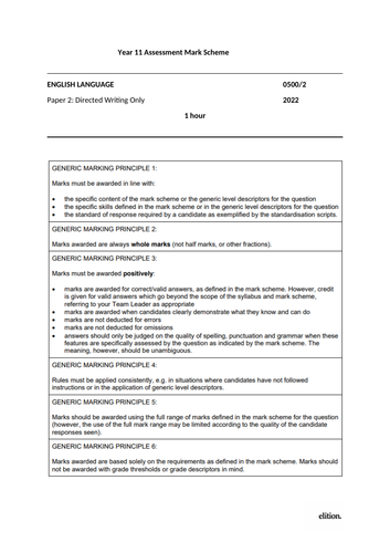 CIE 0500 IGCSE Language Paper 2 'Group Holidays' | Teaching Resources